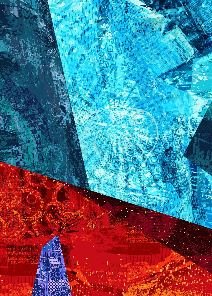 'Color Break 01' Poster, picture, metal print, paint by Nick Whitehoune ...