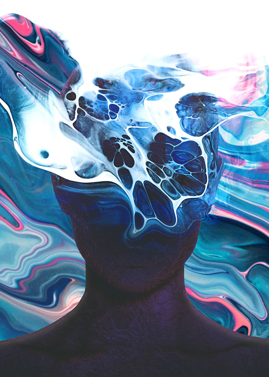 'Mental Drifting' Poster, picture, metal print, paint by Barrett ...