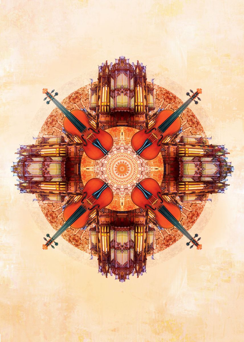 'Mandala music' Poster by Sergiusz Piątkowski | Displate