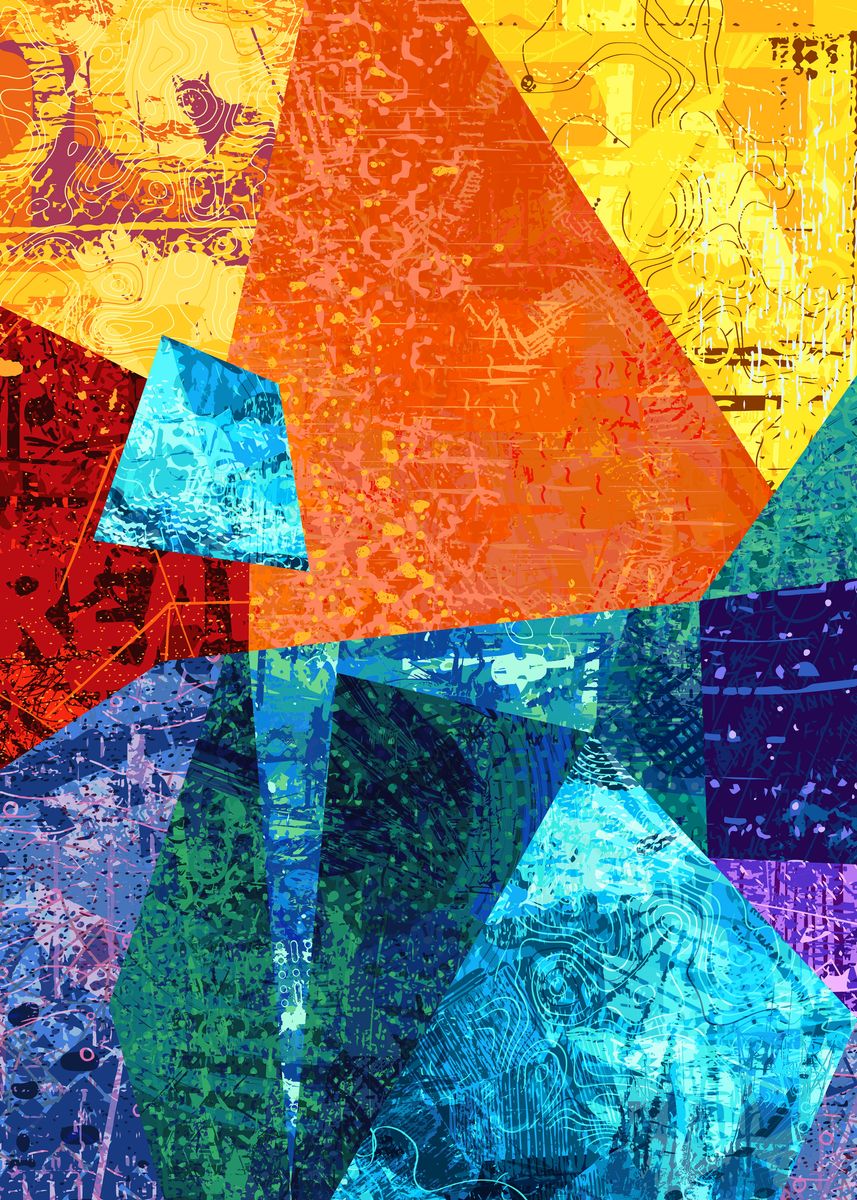 'Color Break 07' Poster by Nick Whitehoune | Displate