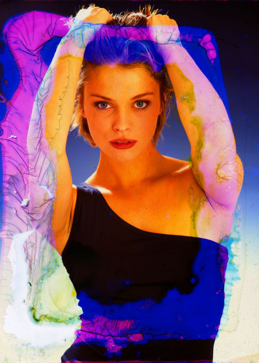 'Visage 5' Poster, picture, metal print, paint by Robert Twigg | Displate