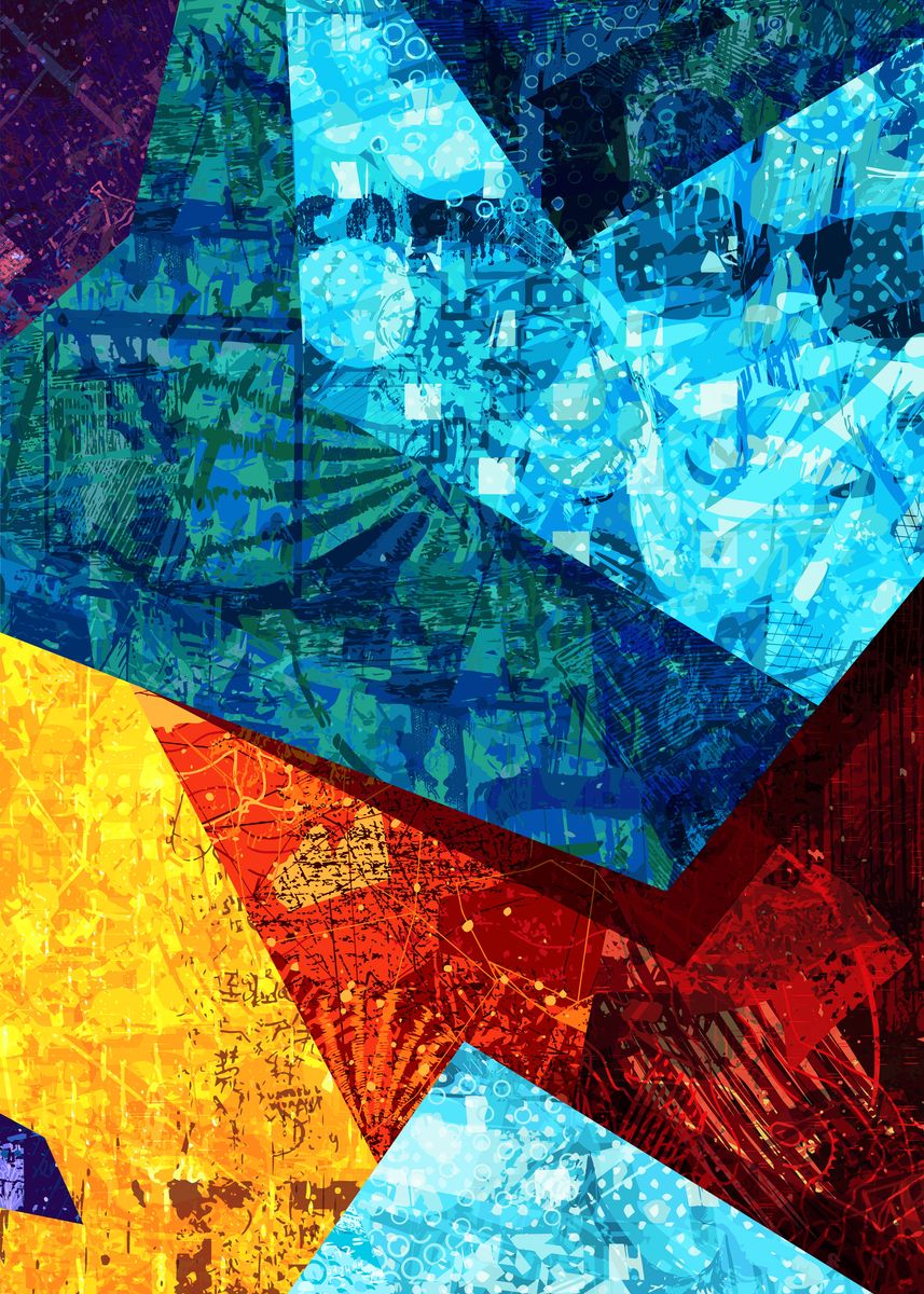 'Color Break 04' Poster by Nick Whitehoune | Displate