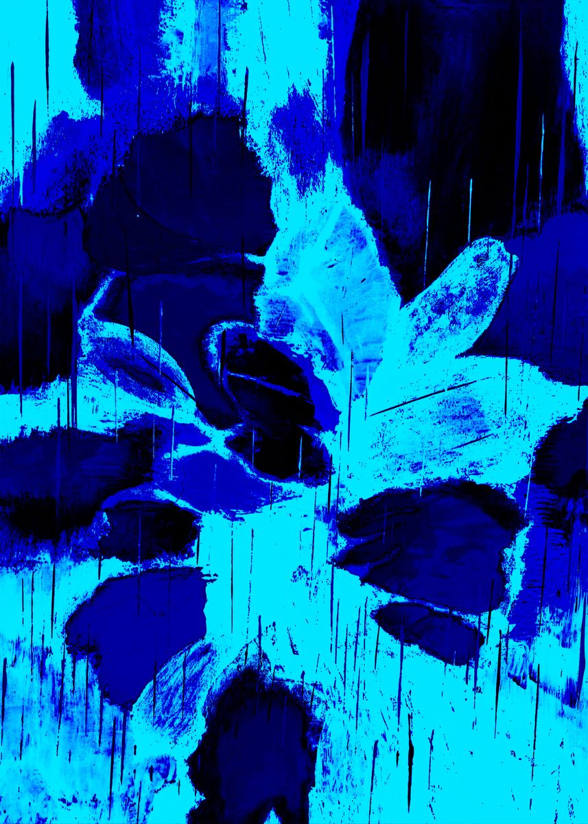 'Blue Blue ' Poster by A Shukry | Displate