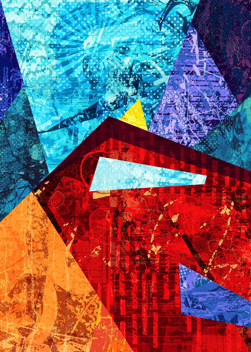 'Color Break 03' Poster, picture, metal print, paint by Nick Whitehoune ...