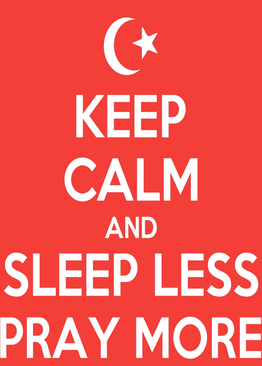 'Keep Calm and Pray More' Poster, picture, metal print, paint by Tracey ...