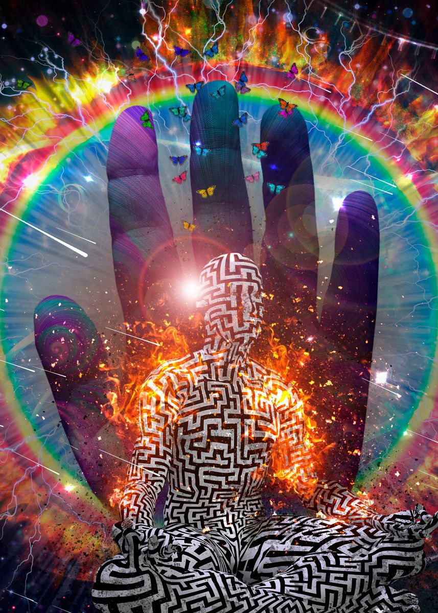 'Burning aura' Poster by Bruce Rolff | Displate