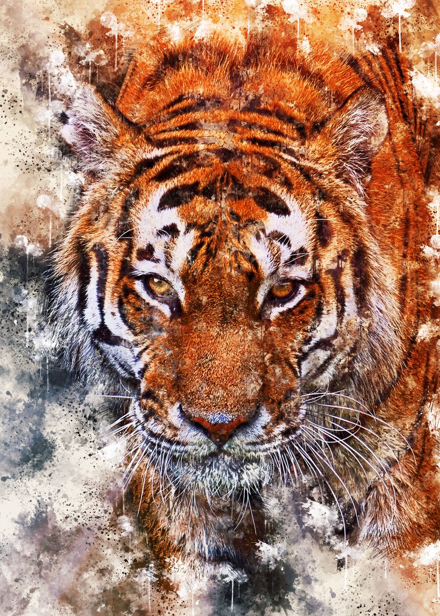 'Tiger 7' Poster by VM Designs | Displate