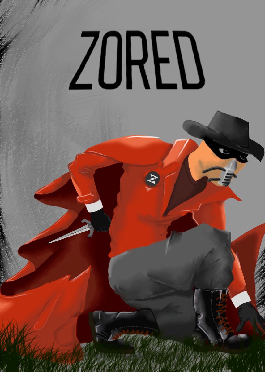 'Zored' Poster, picture, metal print, paint by Luka Burian | Displate