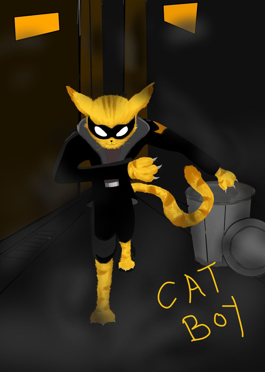 'CAT BOY ' Poster by abdul yasid | Displate