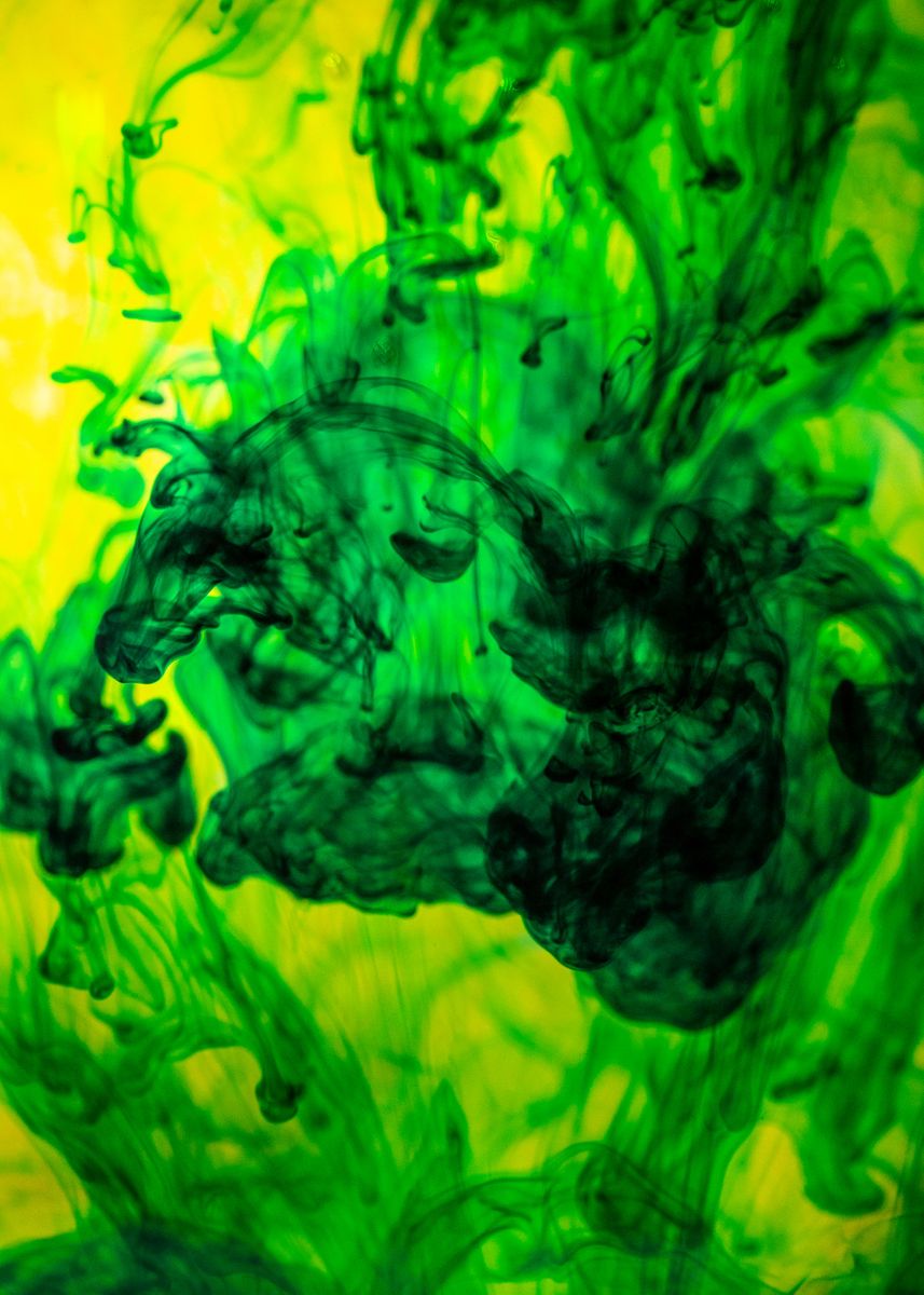 'Green Vapours' Poster by Skye Drake | Displate