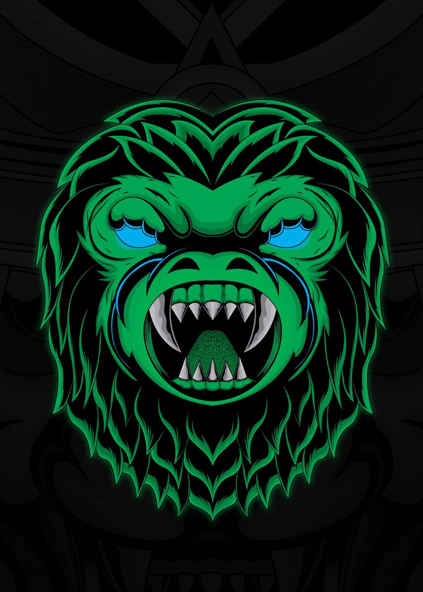 'The stealth monkey' Poster, picture, metal print, paint by syn ...