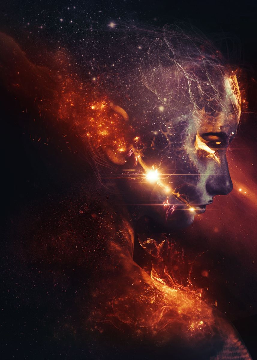 'Starchild' Poster, picture, metal print, paint by Ricsi Makkai | Displate