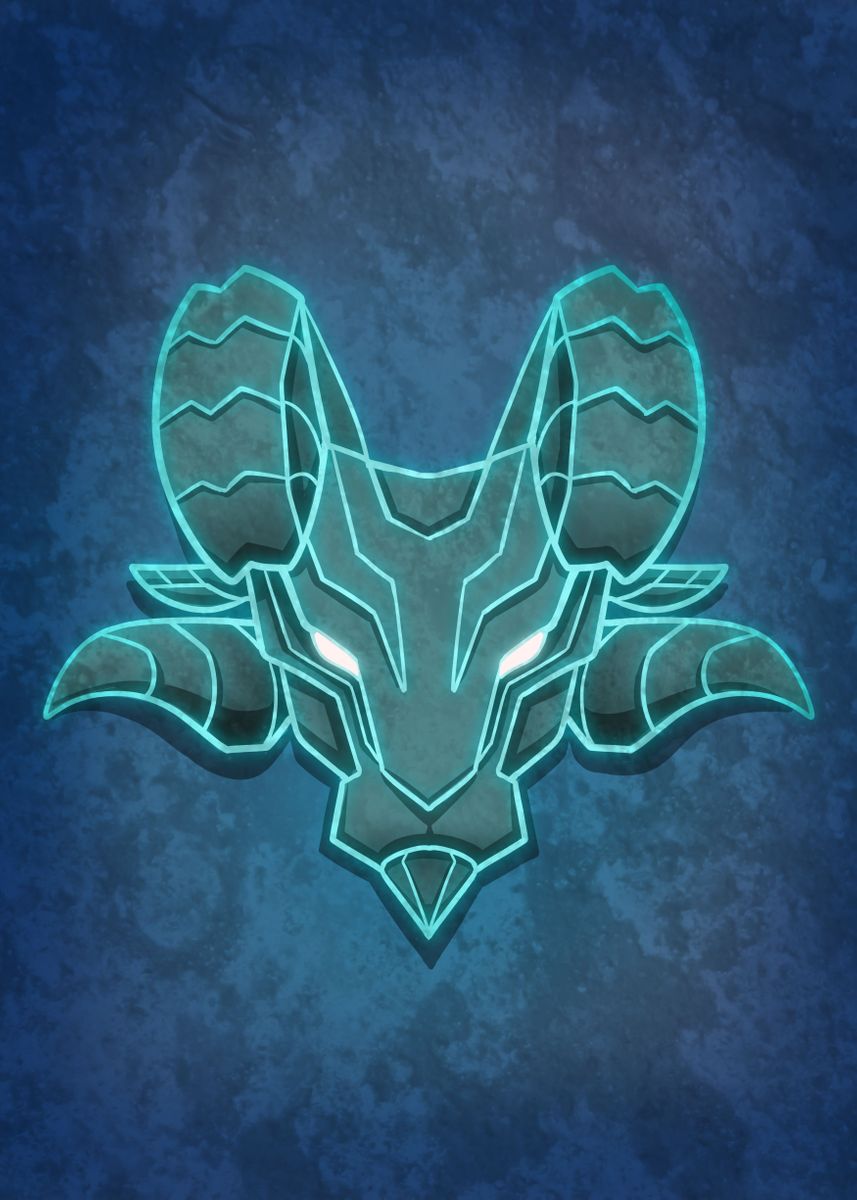 'Ram' Poster, picture, metal print, paint by Paul Arruejo | Displate