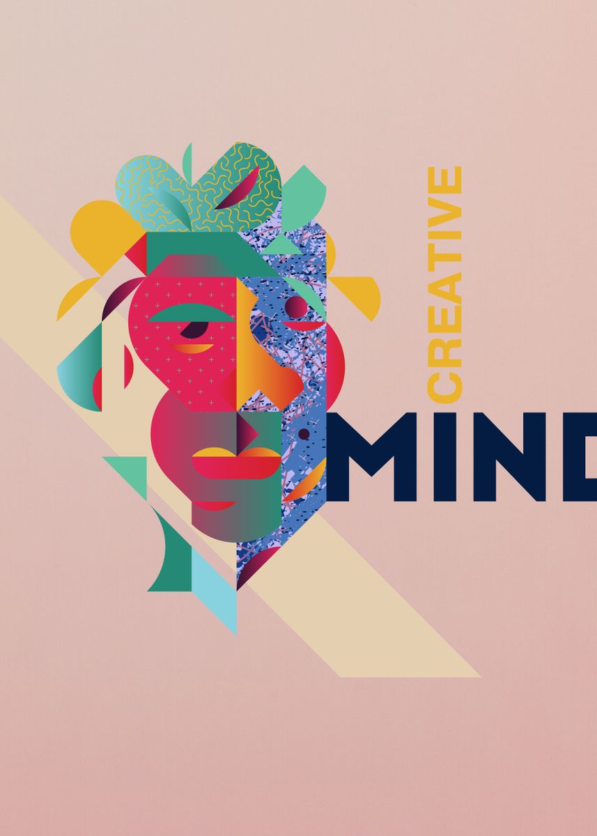 'Creative Mind' Poster, picture, metal print, paint by Nick Whitehoune ...