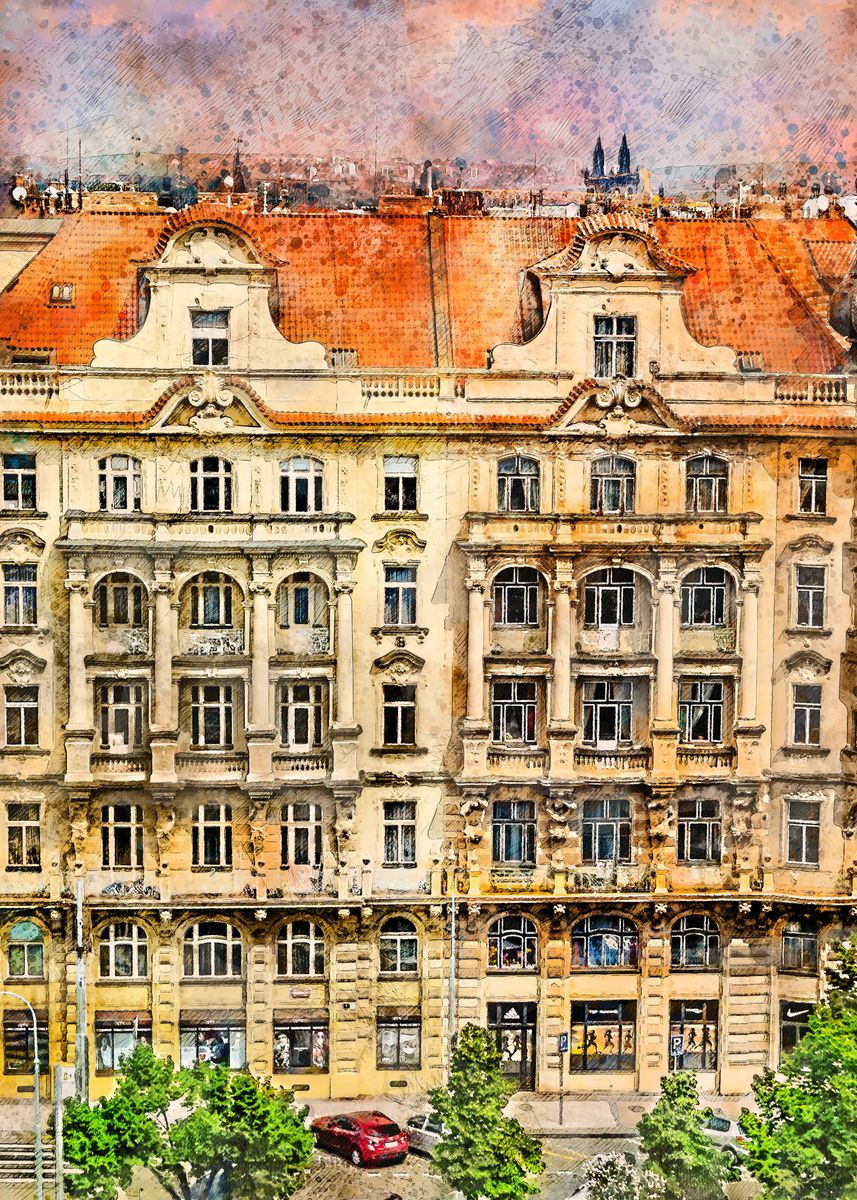 'Prague city art ' Poster by JBJart Justyna Jaszke | Displate