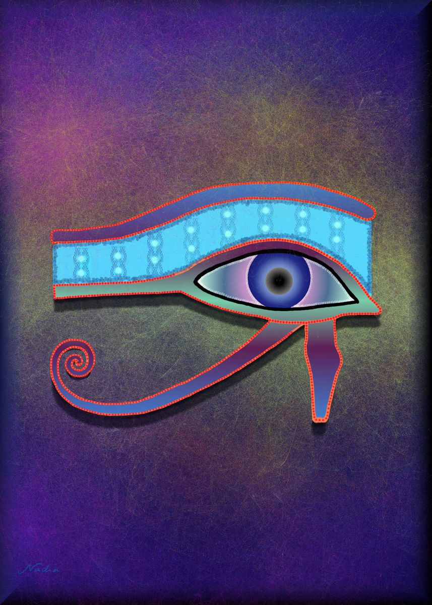 'The Eye of RA' Poster, picture, metal print, paint by 5cbaa7c9451c8 ...