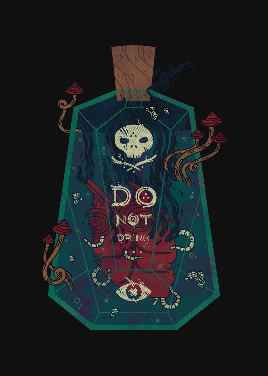 'Toxic' Poster, picture, metal print, paint by Hector Mansilla | Displate