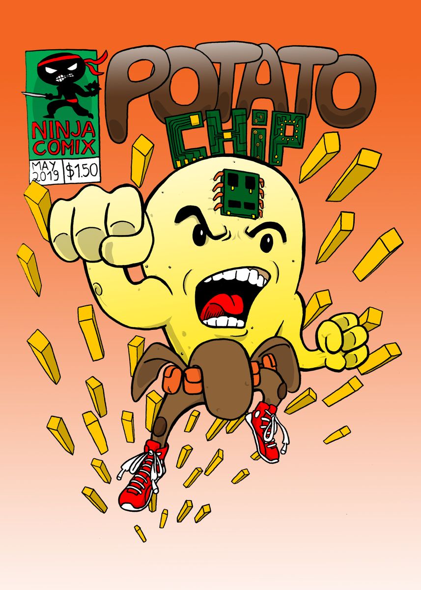 'Potato Chip' Poster by Silvestre Francisco | Displate