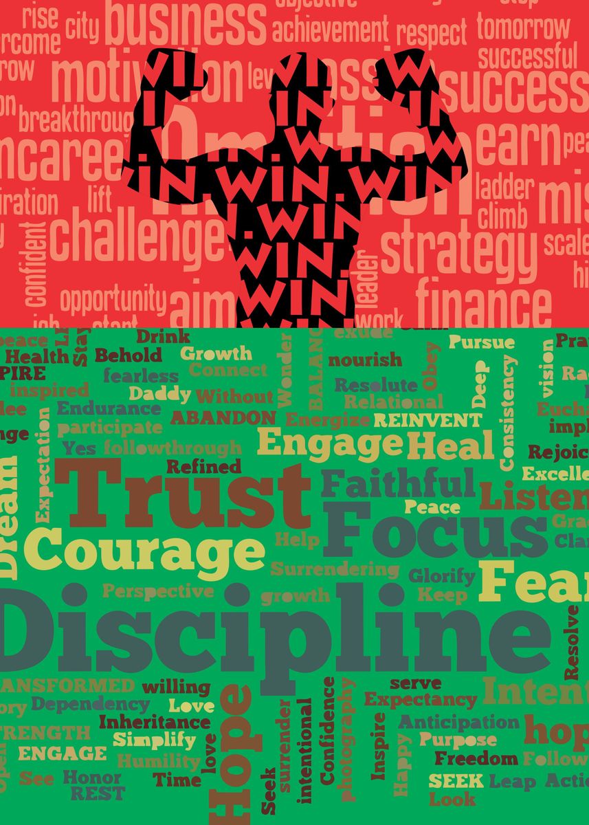 'Winning through life' Poster by Don Munene | Displate