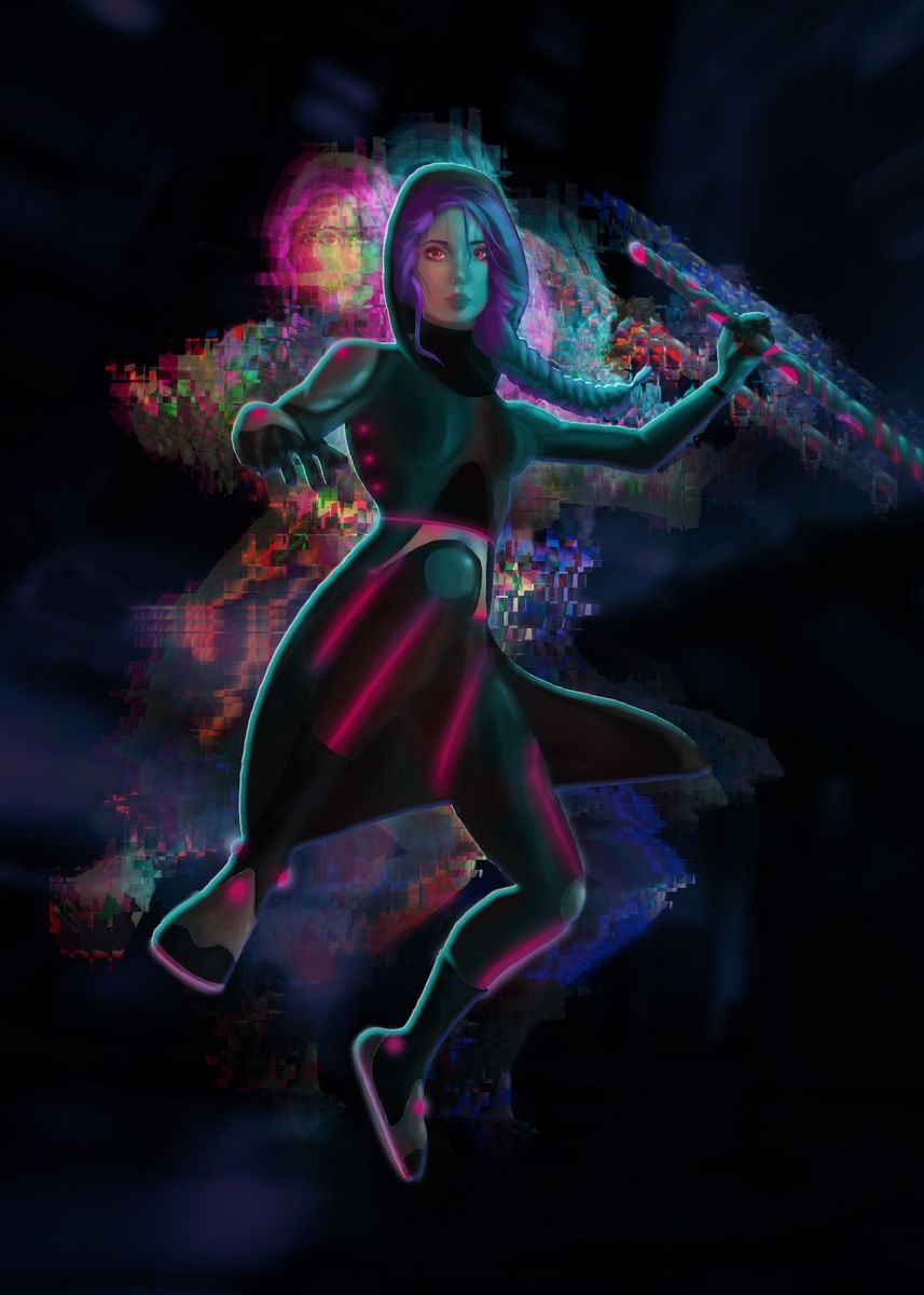 'Glitch' Poster by Andrea F. | Displate