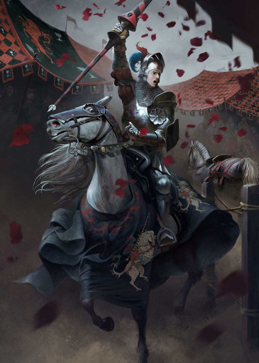 'Tourney Joust' Poster, picture, metal print, paint by GWENT | Displate