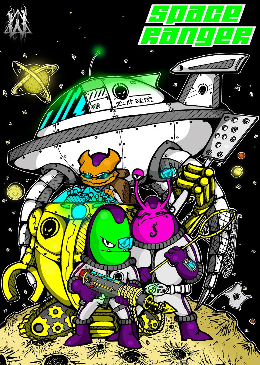 'SPACE RANGER' Poster, picture, metal print, paint by ajunk whateverart ...