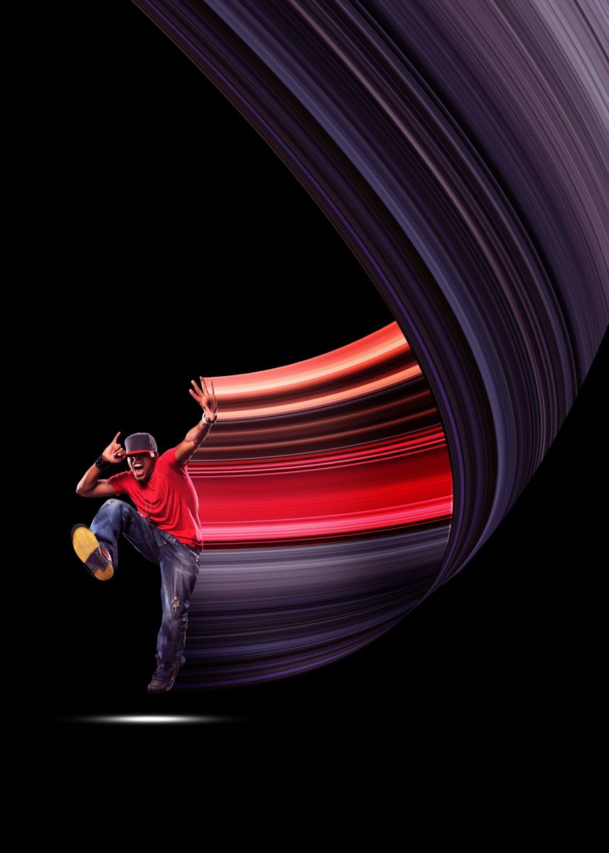 'Dancing Stretch Speed Art' Poster by Ignite Colour | Displate