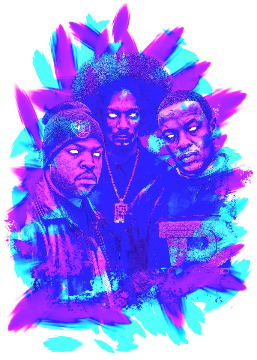 'Westcoast Rap Gods' Poster, picture, metal print, paint by Romey ...