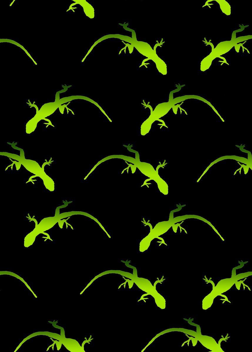 'Gecko Pattern' Poster by Cindy Boyd | Displate