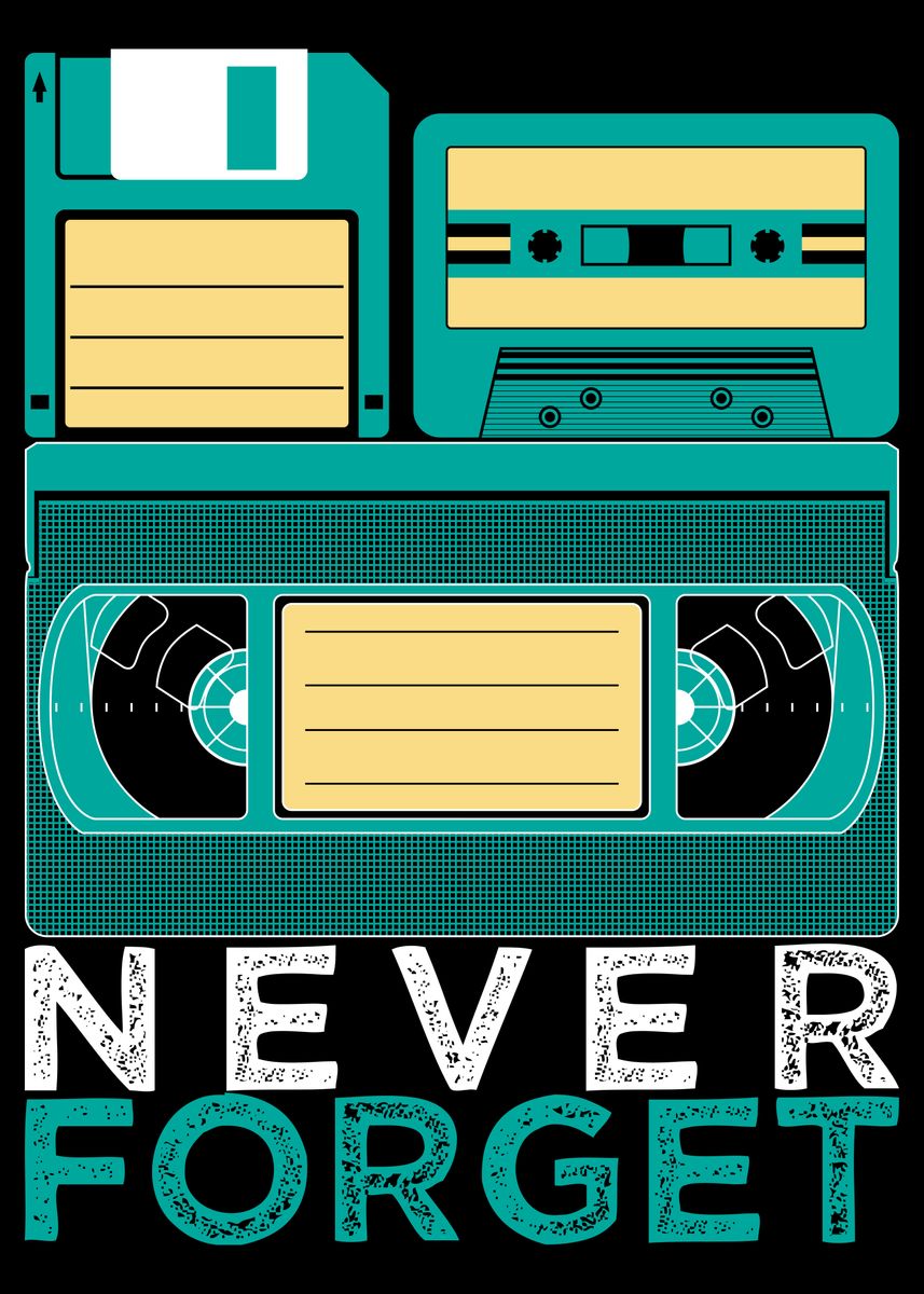 'Never Forget' Poster, picture, metal print, paint by Anziehend | Displate