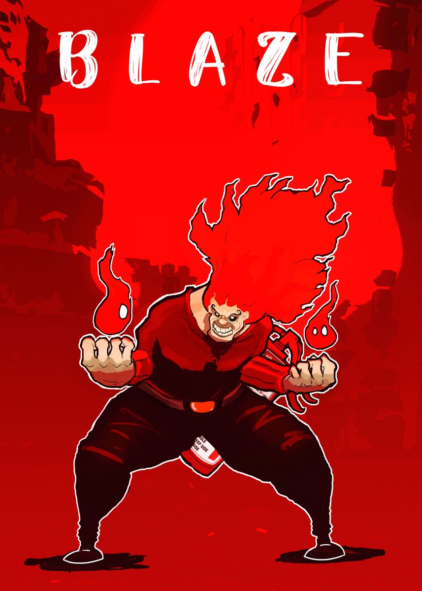 'BLAZE' Poster by Jagtar Jhamat | Displate