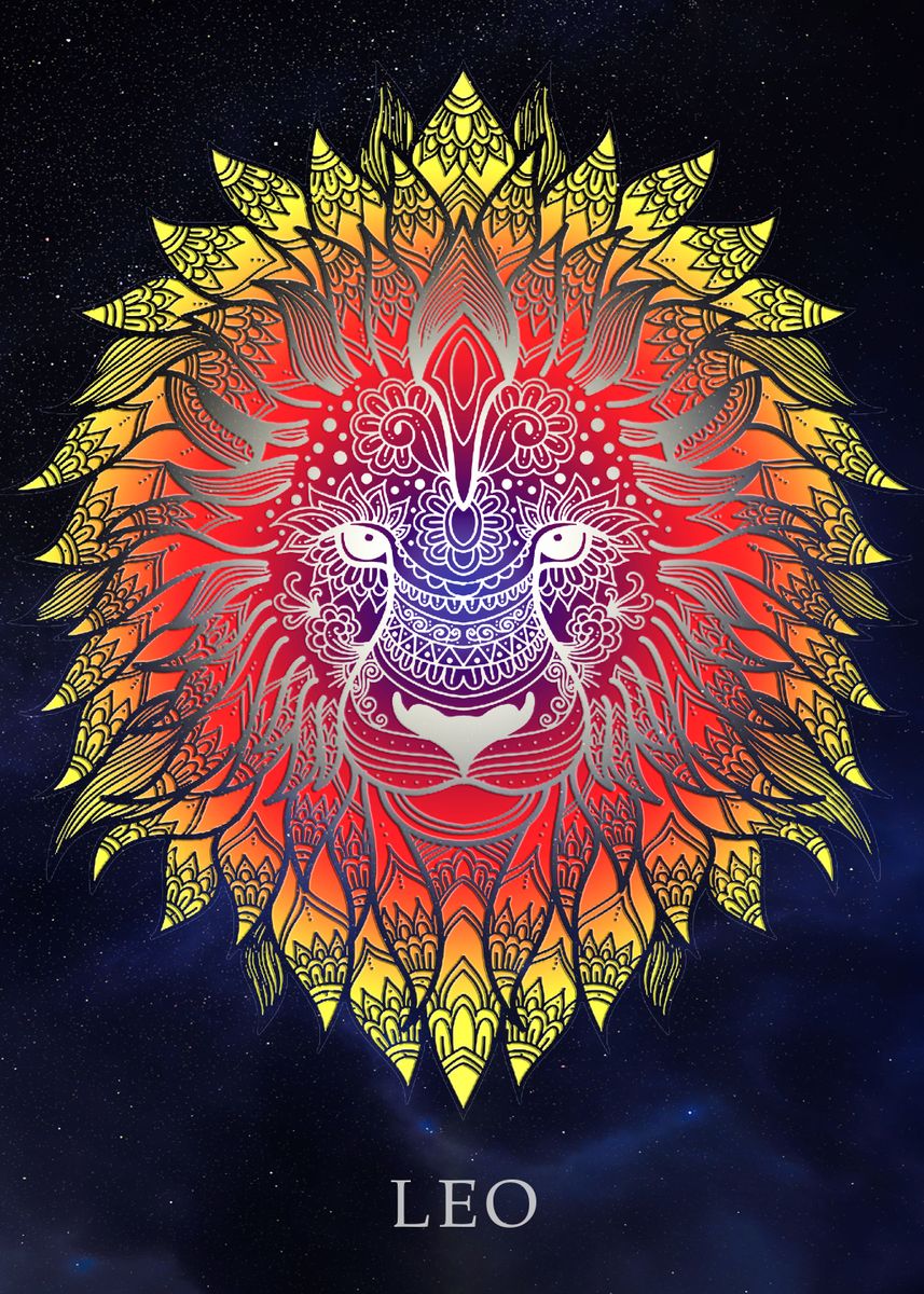 'Leo Lion Leon Wall Art' Poster, picture, metal print, paint by М Dam ...