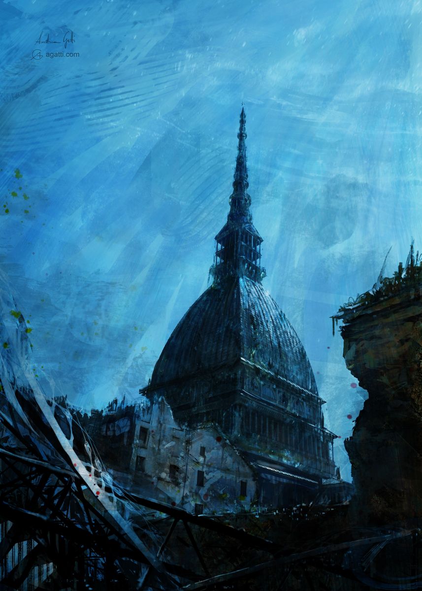 'Mole View sea' Poster, picture, metal print, paint by Andrea Gatti ...