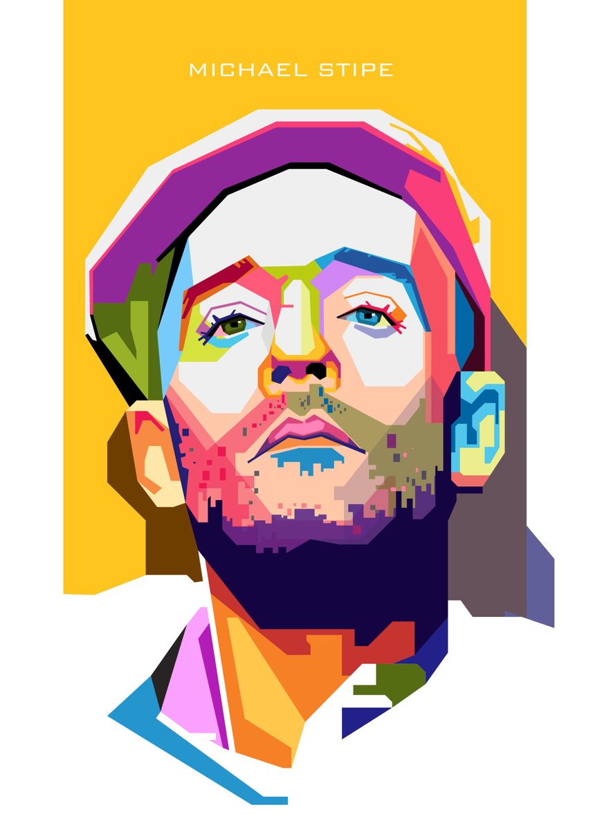 'Michael Stipe In WPAP' Poster by Suryadi Suhaimi | Displate