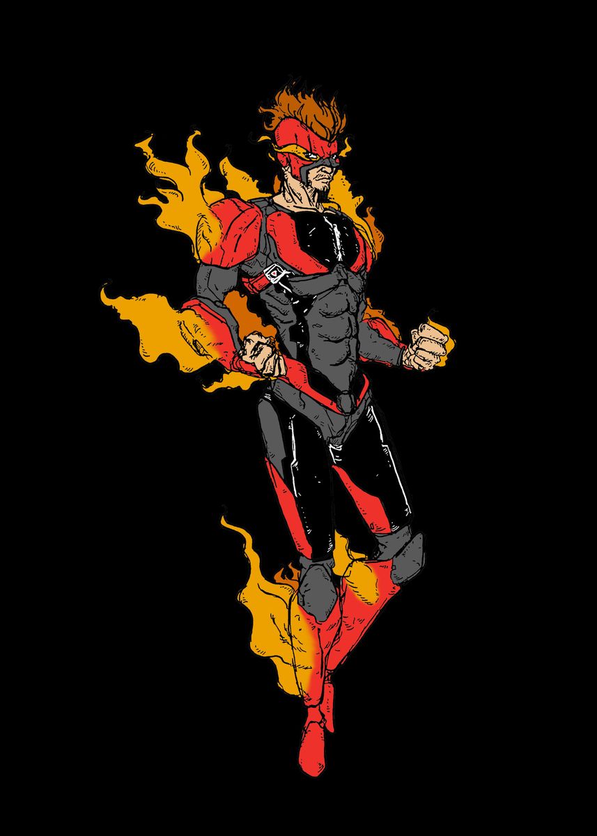 'Ignis' Poster, picture, metal print, paint by Nov Medallo | Displate