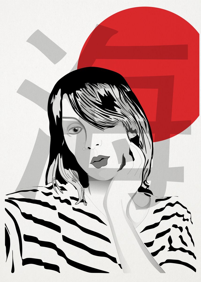 'Chika JaPoN' Poster, picture, metal print, paint by demetrius | Displate