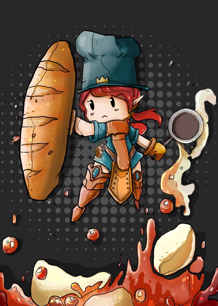 'Bread Guardian' Poster, picture, metal print, paint by | Displate