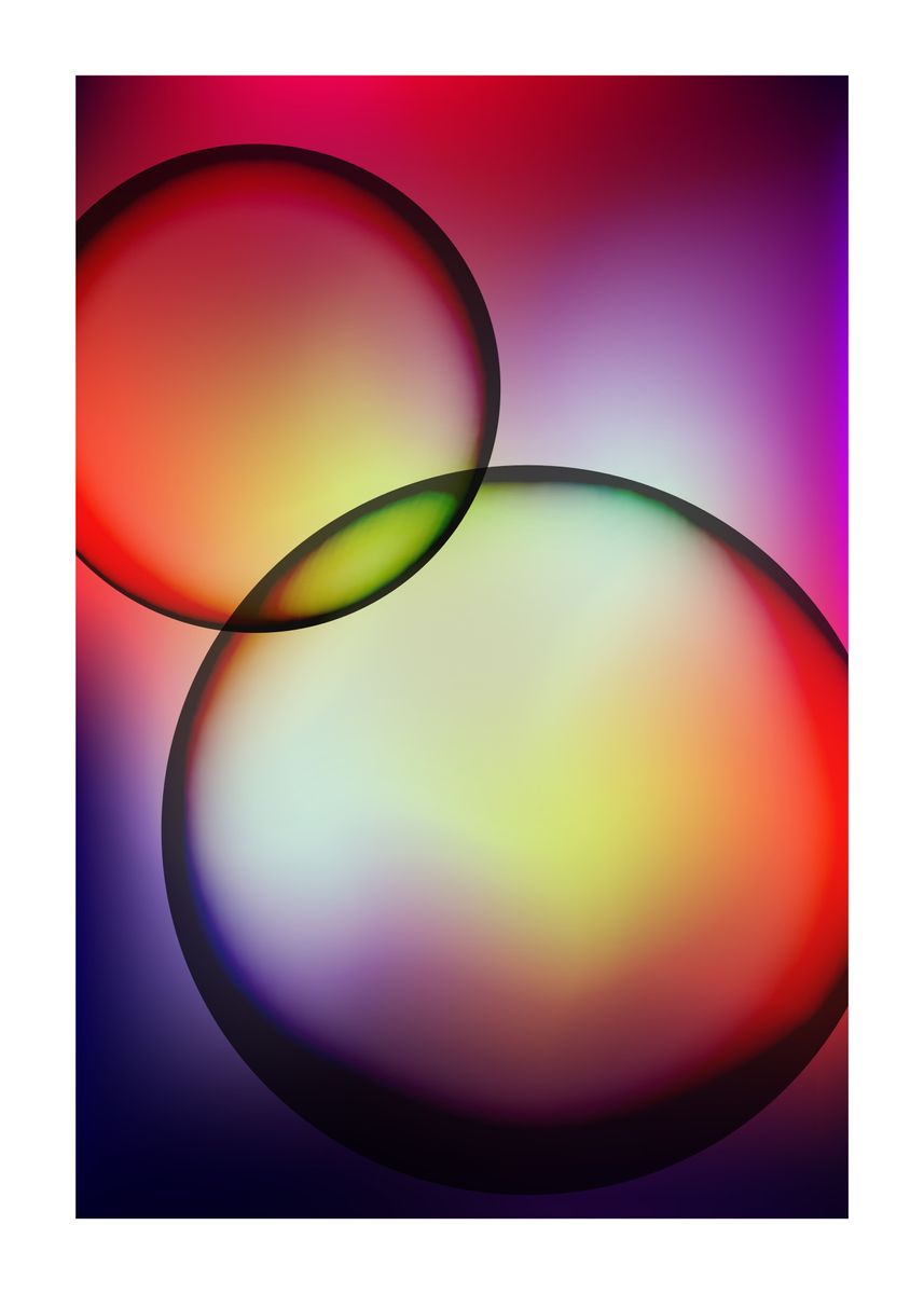 'Bubble Gradient Minimal' Poster by Viktor Bobnyev | Displate