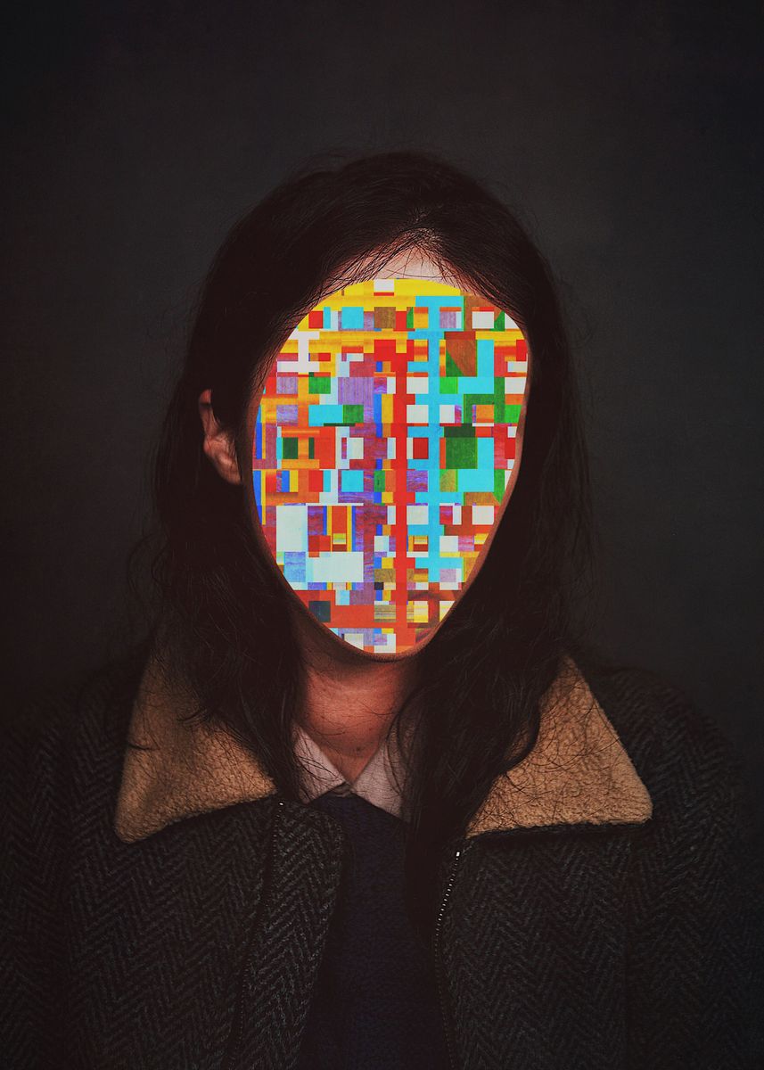 'Confused' Poster, picture, metal print, paint by seam less | Displate