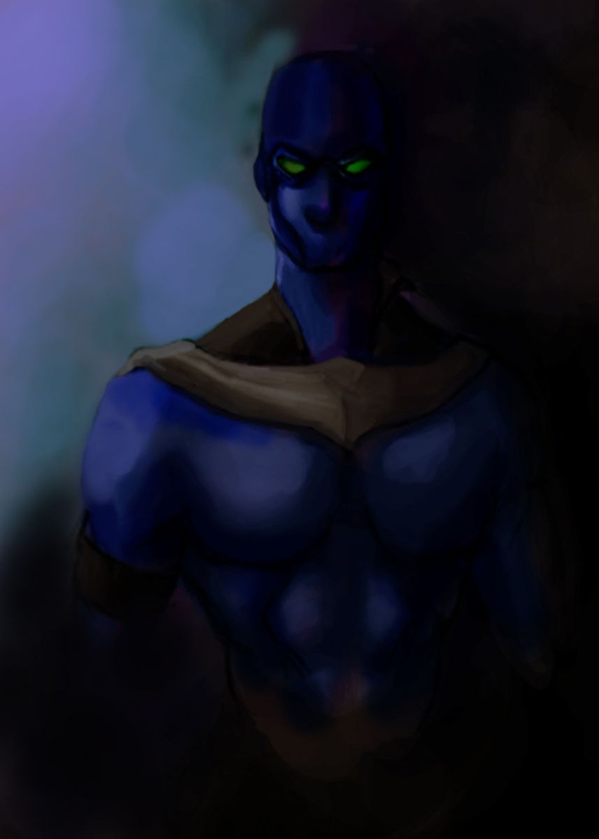 'Blue Warrior' Poster, picture, metal print, paint by Rymon Jared ...