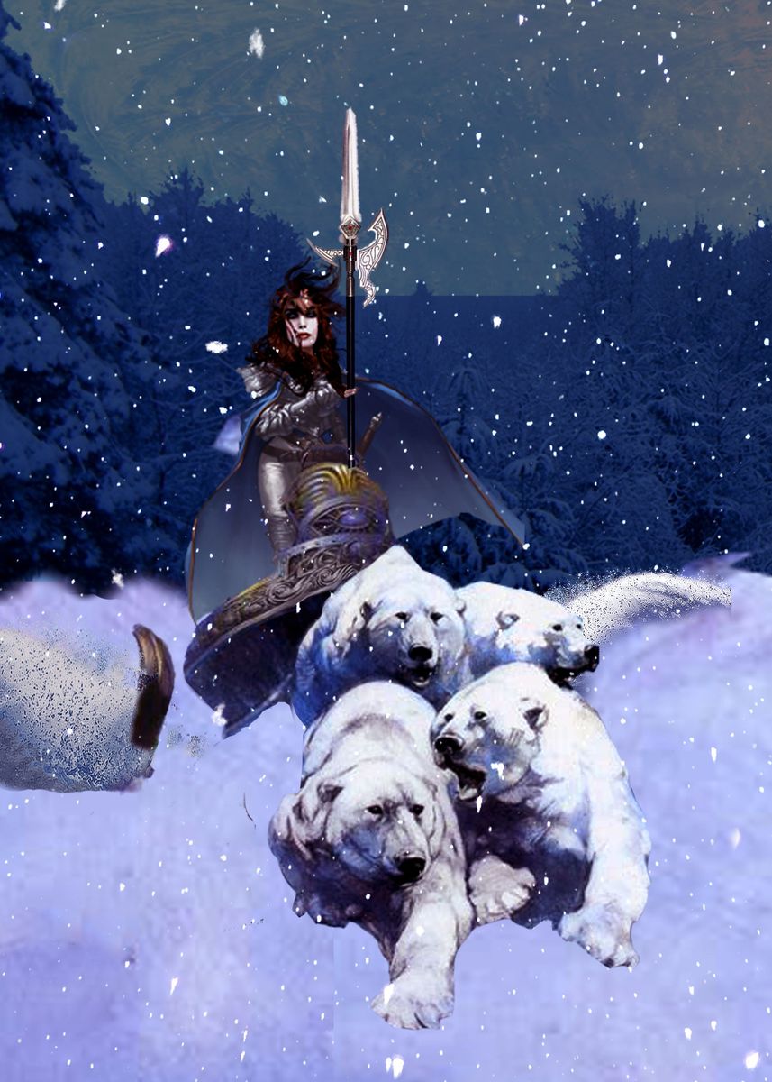 'Snow Queen' Poster by Jack Holke | Displate