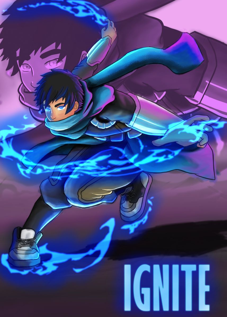 'Ignite' Poster, picture, metal print, paint by Ken Quizon | Displate