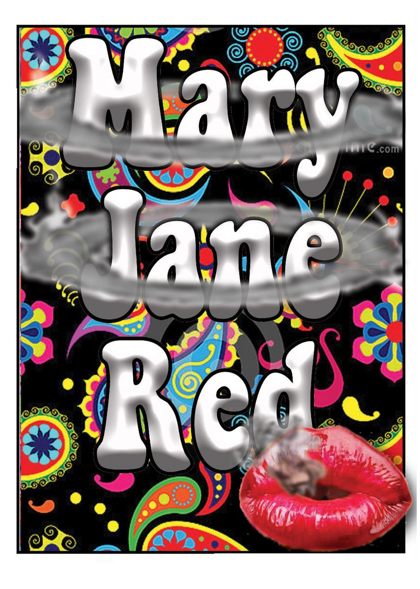 'Mary Jane Red Label ' Poster by Valeri Darling | Displate