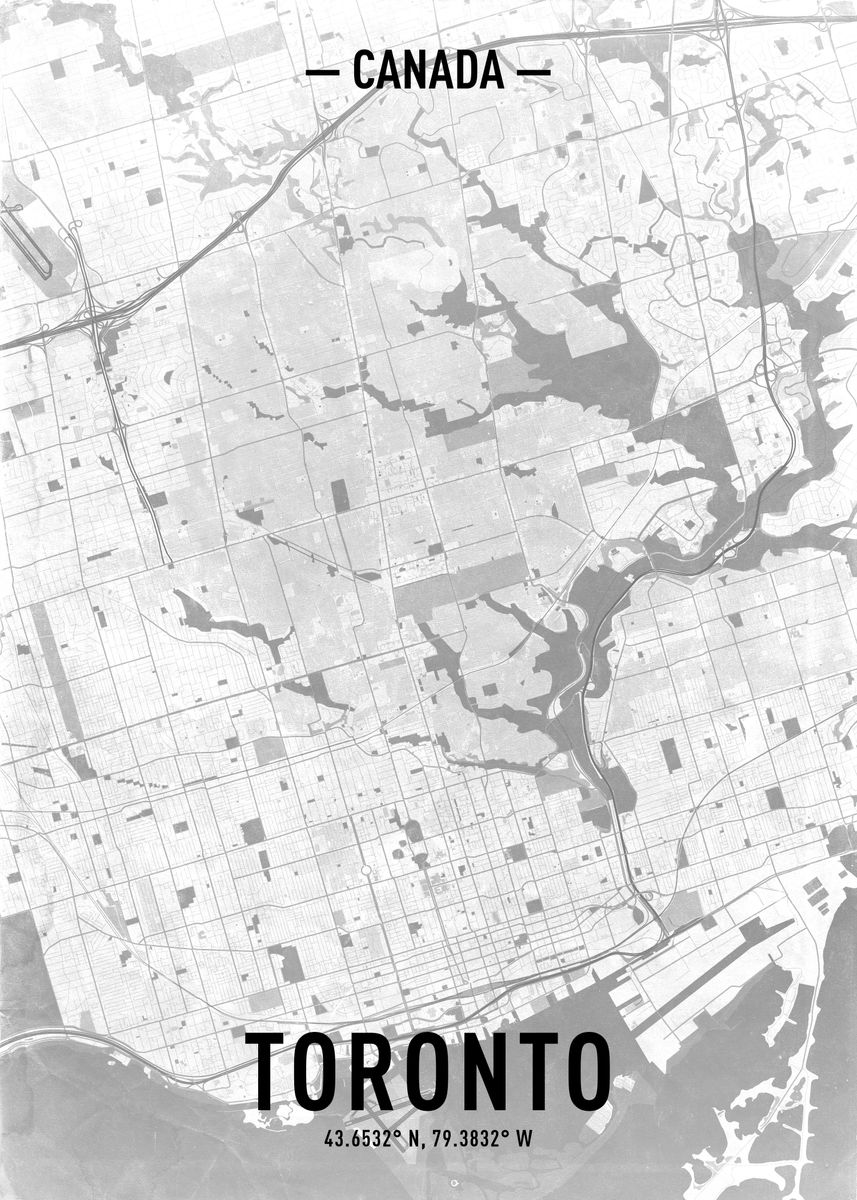 'Toronto' Poster, picture, metal print, paint by Cornel Vlad | Displate