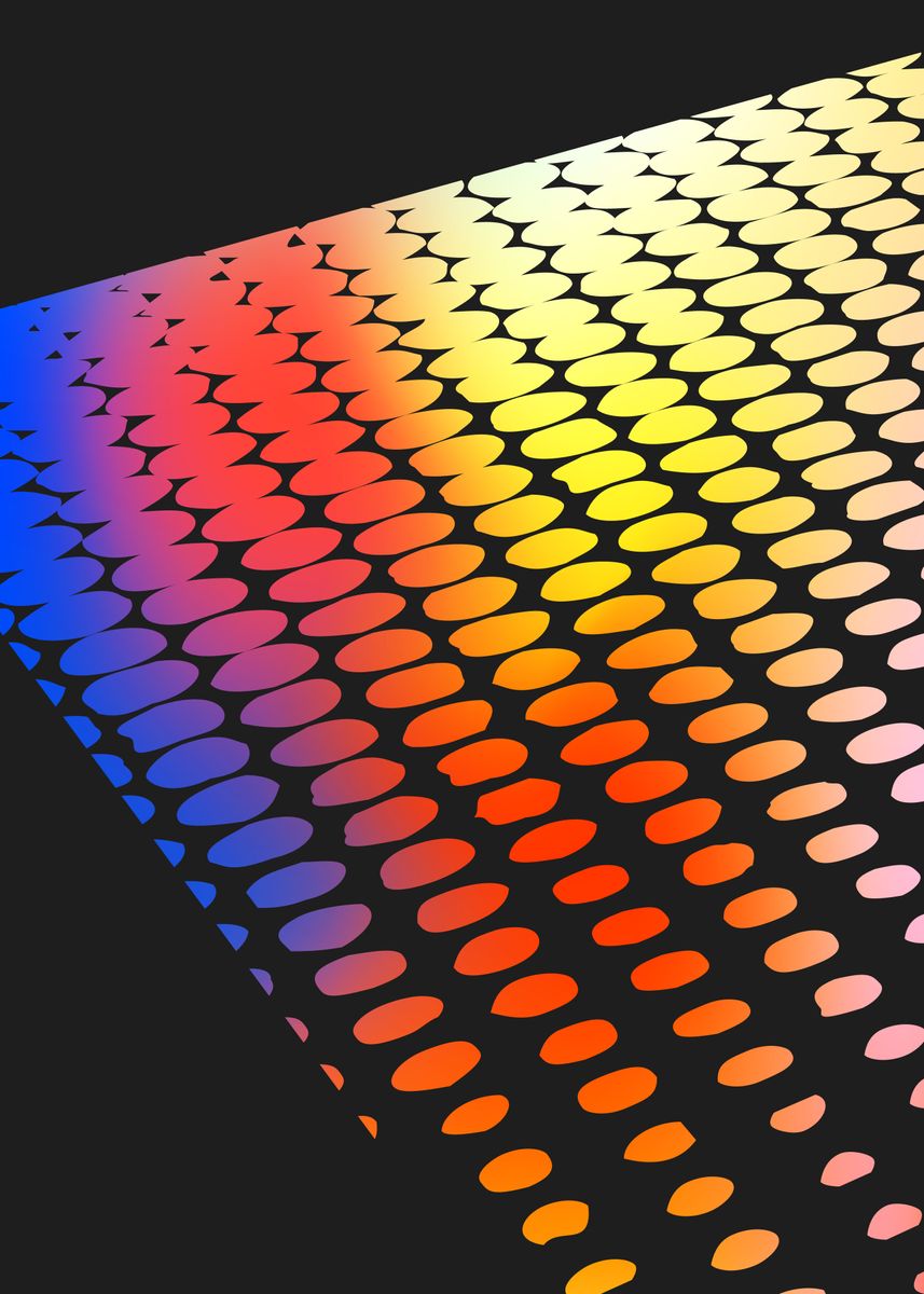 'Halftone color design' Poster, picture, metal print, paint by Viktor ...