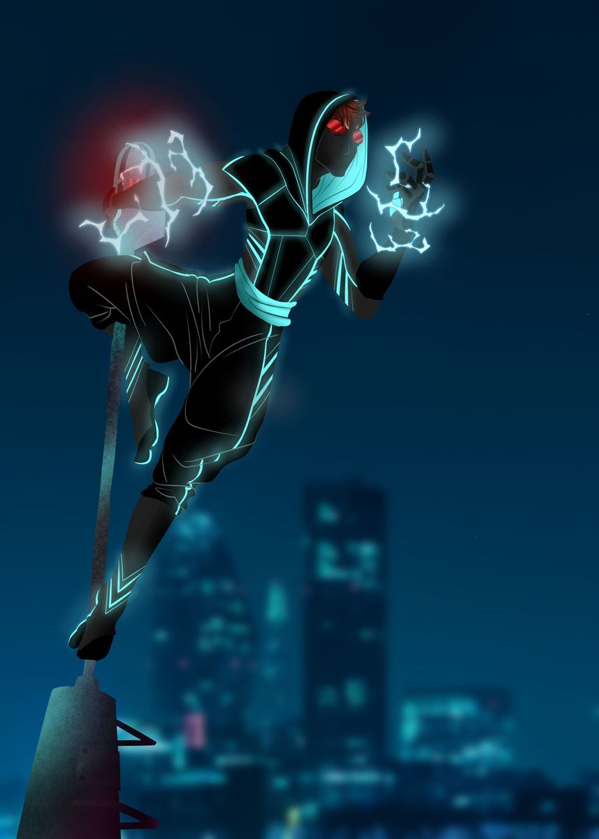 'Voltage ' Poster, picture, metal print, paint by Stephanie Mengshan ...