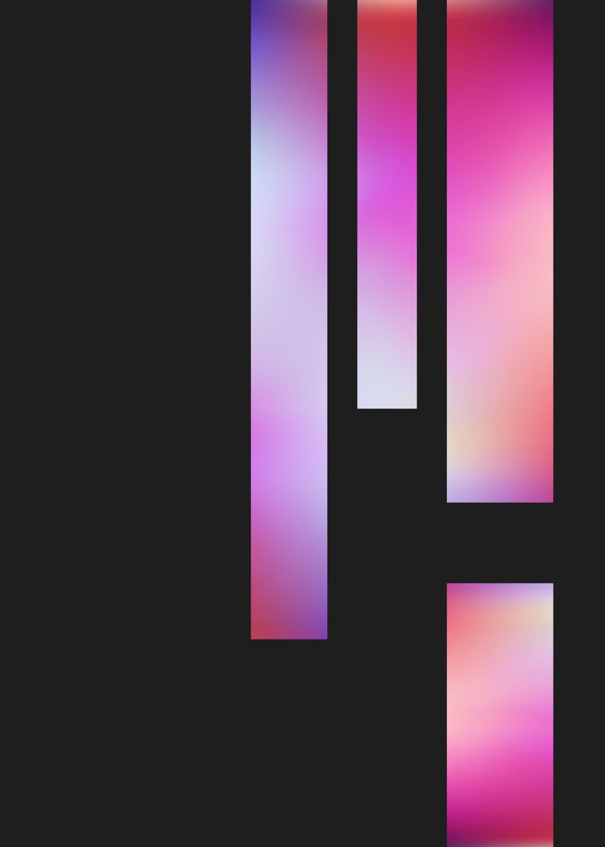 'Abstract gradient lines' Poster, picture, metal print, paint by Viktor ...