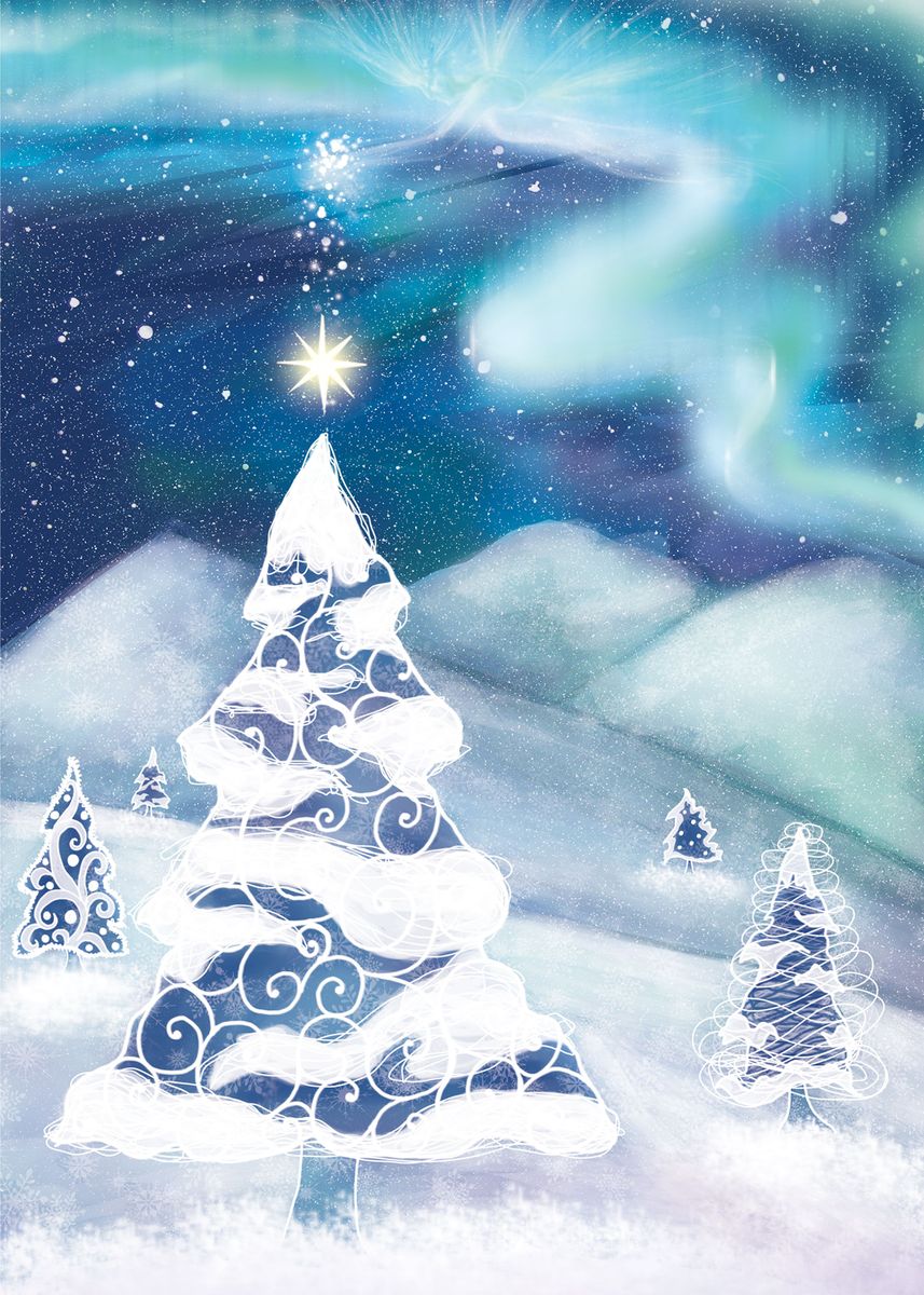 'The Christmas Star' Poster, picture, metal print, paint by Tina ...