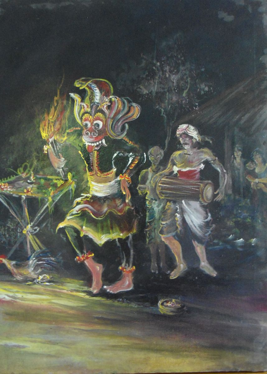 'Devil dancer' Poster, picture, metal print, paint by Gamini Sanath ...