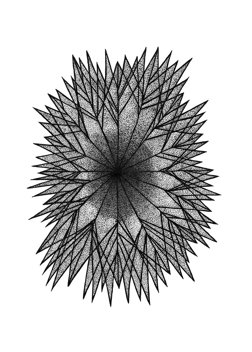 'Pointillism Star' Poster, picture, metal print, paint by Marilyn Lowe ...